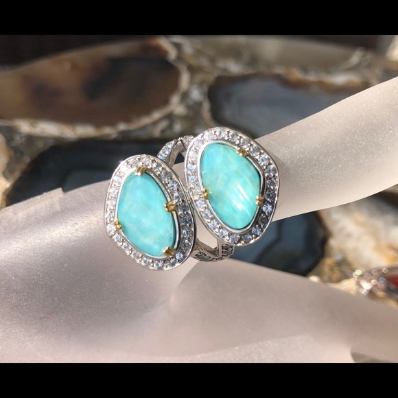 joya by Judy Crowell | Jewelry | Joya Moonstone Turquoise Doublet ...